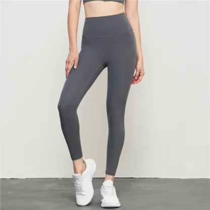 Double 6 yarn shape-shaped running tights Reflective hip line high ...